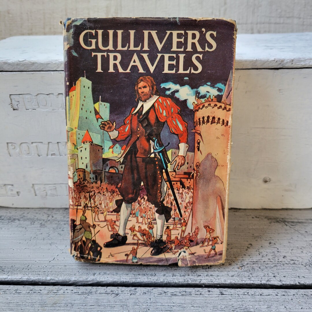 Gulliver's Travels Book Antique, Vintage Gullivers, Antique Book ...