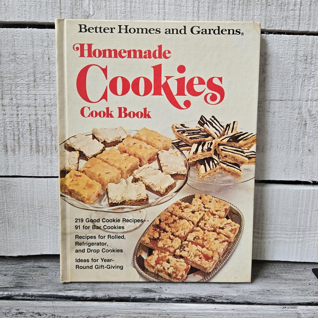 Better Homes and Gardens Homemade Cookies Cook Book, Vintage Cookie ...