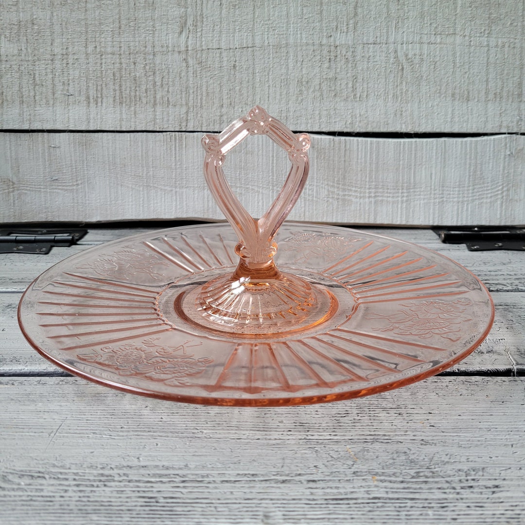 Pink Depression Glass, Anchor Hocking Mayfair Open Rose Pattern, Pink ...