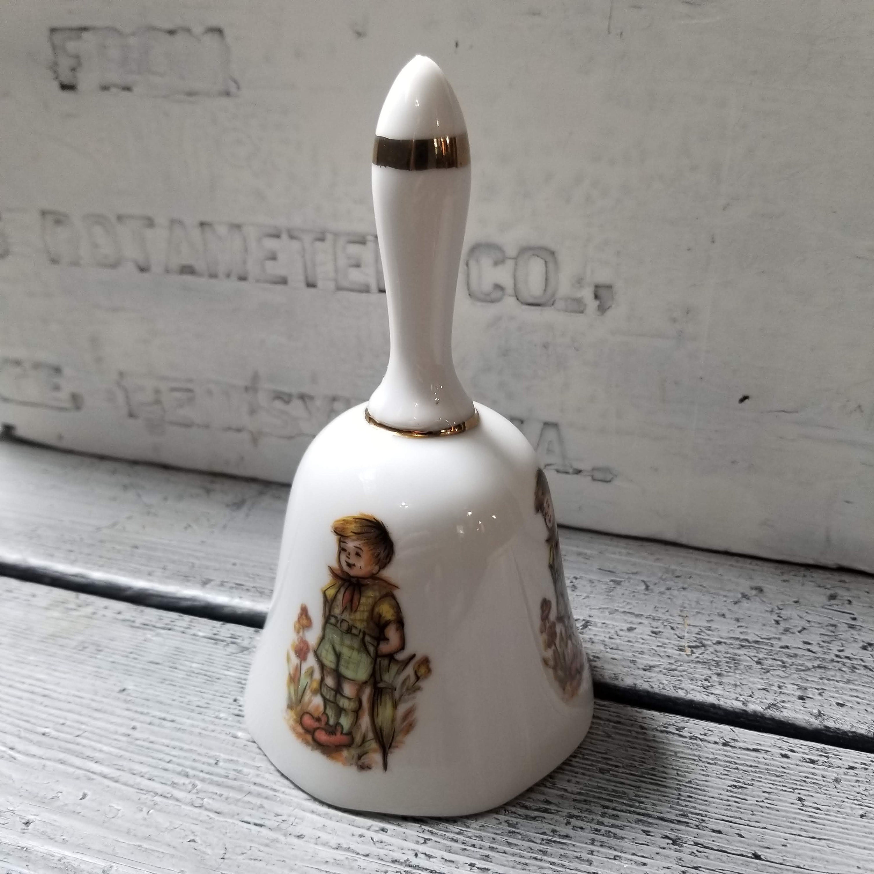 Vintage Little Boy Bell, Vintage Ceramic Bell, Bell Collector Gift, Boy ...