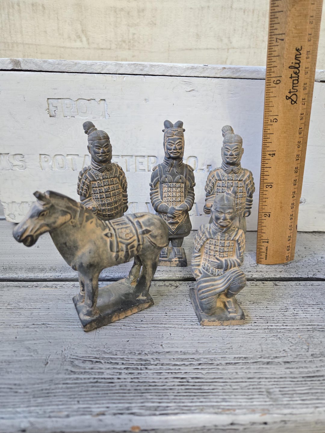 Terracotta Warriors Set of 5, Chinese Terracotta Soldiers, Terracotta ...