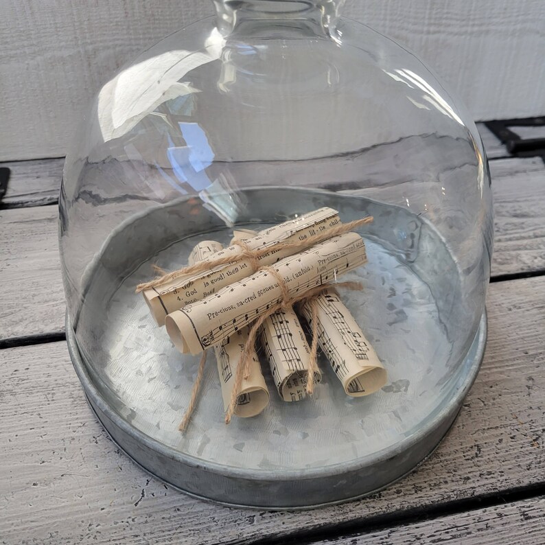 Vintage Mini Scrolls 5, Small Music Scrolls, Vintage Small Sheet Music ...