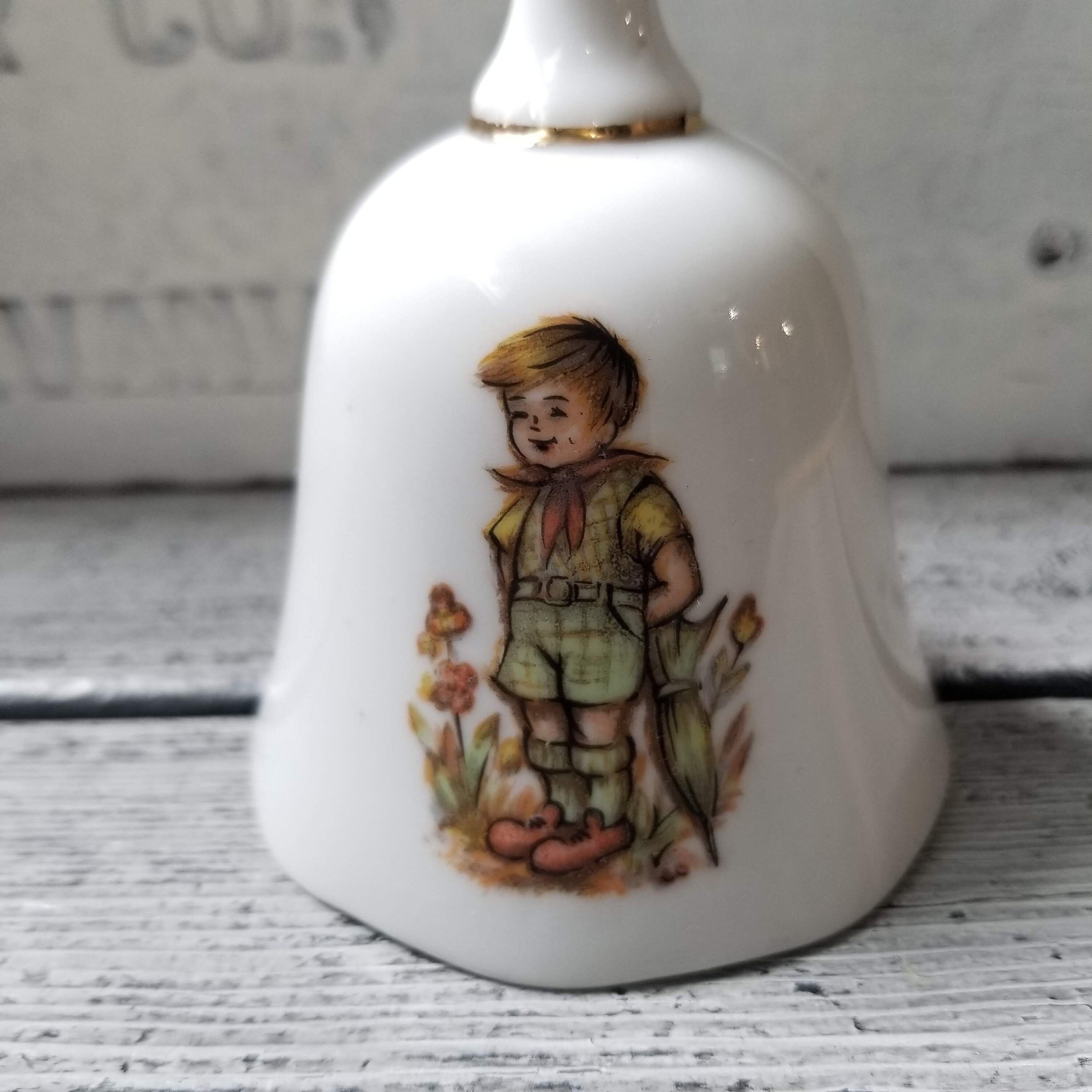 Vintage little boy bell vintage ceramic bell bell collector | Etsy