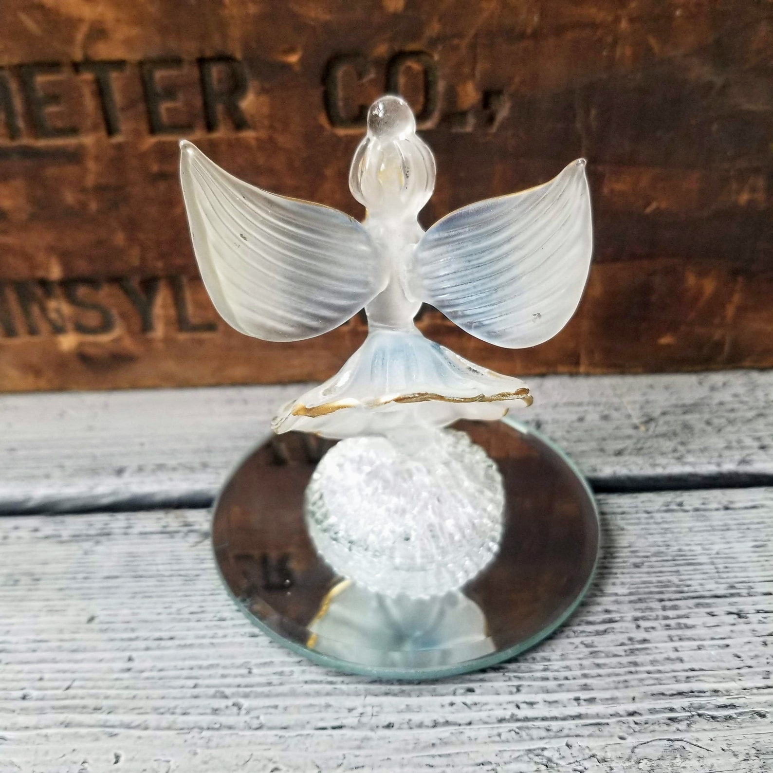 Glass Angel Vintage Hand Blown Glass Angel Hand Spun Glass - Etsy