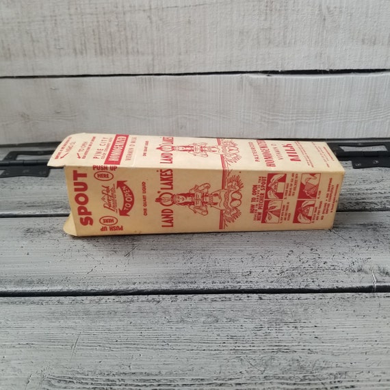 Home & Living vintage collectible Land O Lakes carton milk carton Land ...
