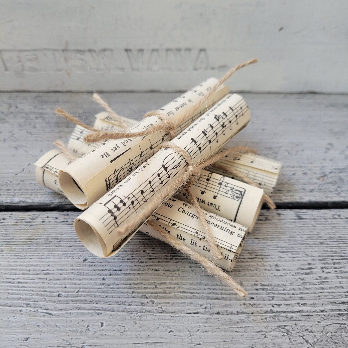 Vintage Mini Scrolls 5 Small Music Scrolls Vintage Small - Etsy