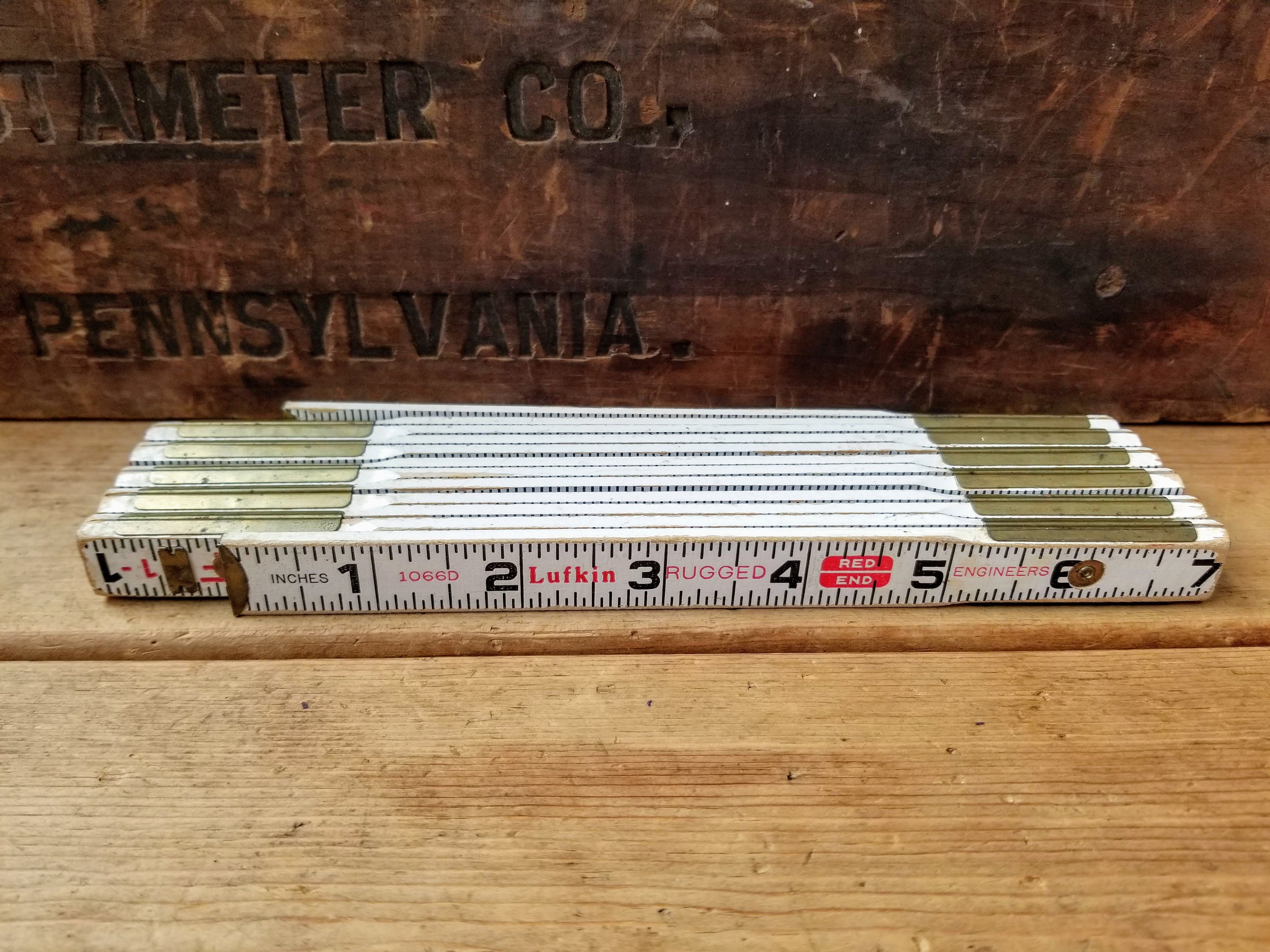 Lufkin Wooden Folding Ruler Vintage 6 Foot Folding Ruler Made | Etsy