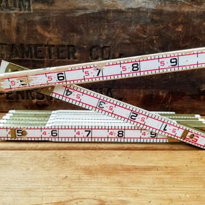 Lufkin Wooden Folding Ruler Vintage, 6 Foot Folding Ruler Made of Wood ...