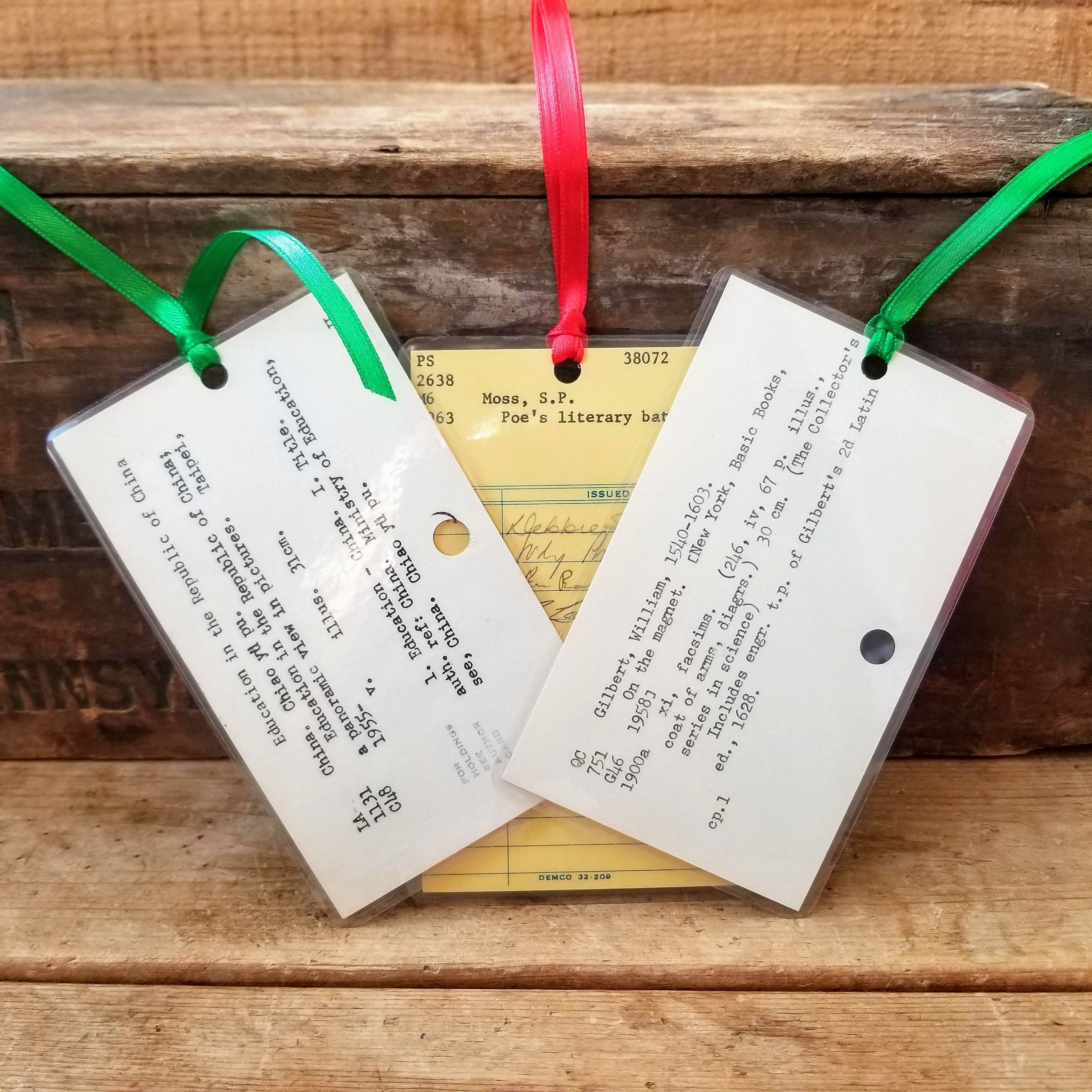 Library Checkout Card Bookmark Card Catalog Bookmark Book - Etsy