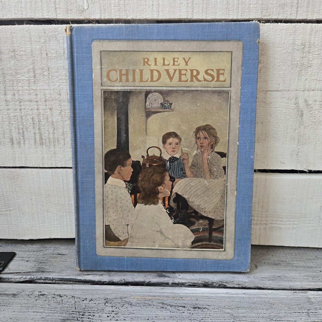 Antique Riley Child Verse Book, 1900s Children's Poetry, James Whitcomb ...