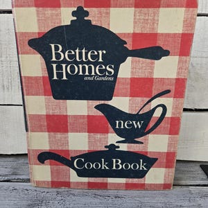 Better Homes and Gardens New Cookbook Vintage 1960's, Red White ...