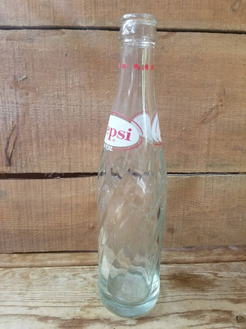 Pepsi Bottle Swirl Vintage, Red Dots Pepsi Bottle, Rare Pepsi Bottle - Etsy