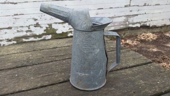 Dover oil can vintage oil can with spout farmhouse vase | Etsy
