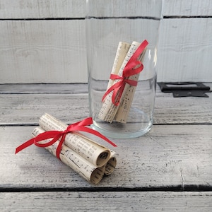 Vintage Mini Scrolls, Small Music Scroll Bundles, Vintage Small Sheet ...