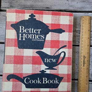 Better Homes and Gardens New Cookbook Vintage 1960's, Red White ...