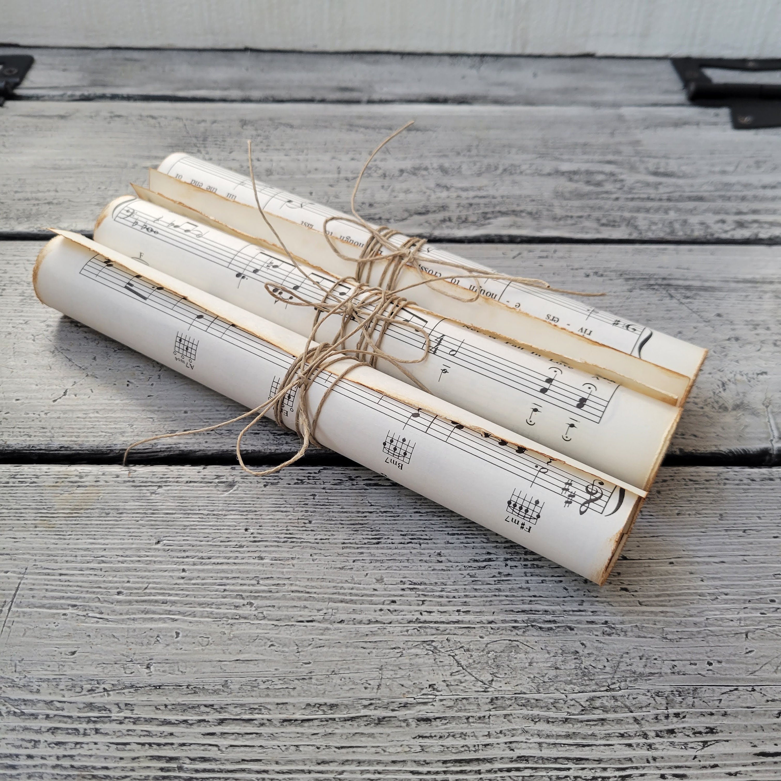 Vintage Scrolls Music Scrolls Vintage Sheet Music Scrolls | Etsy