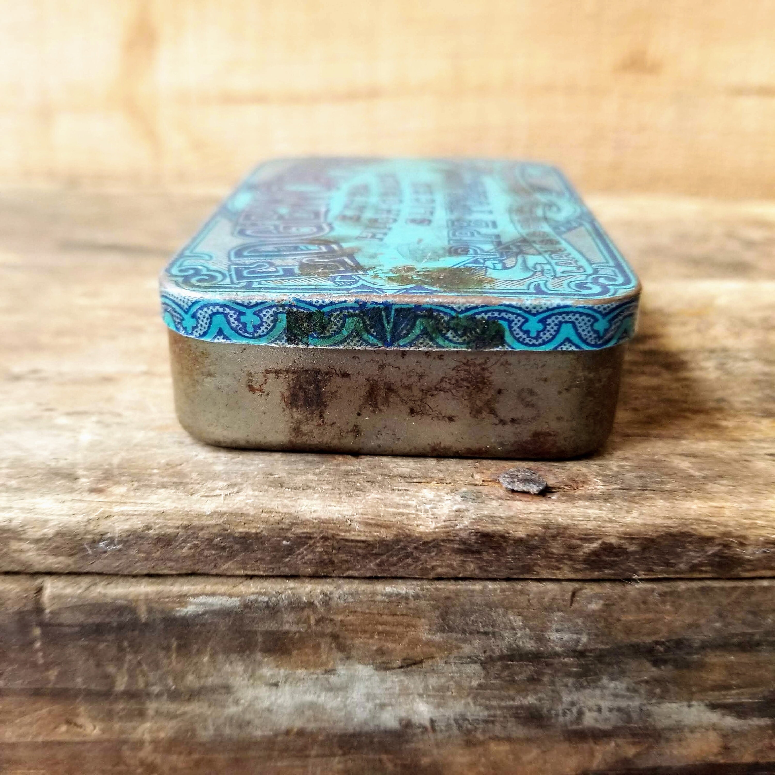 Edgeworth tobacco tin vintage blue tobacco tin small vintage | Etsy