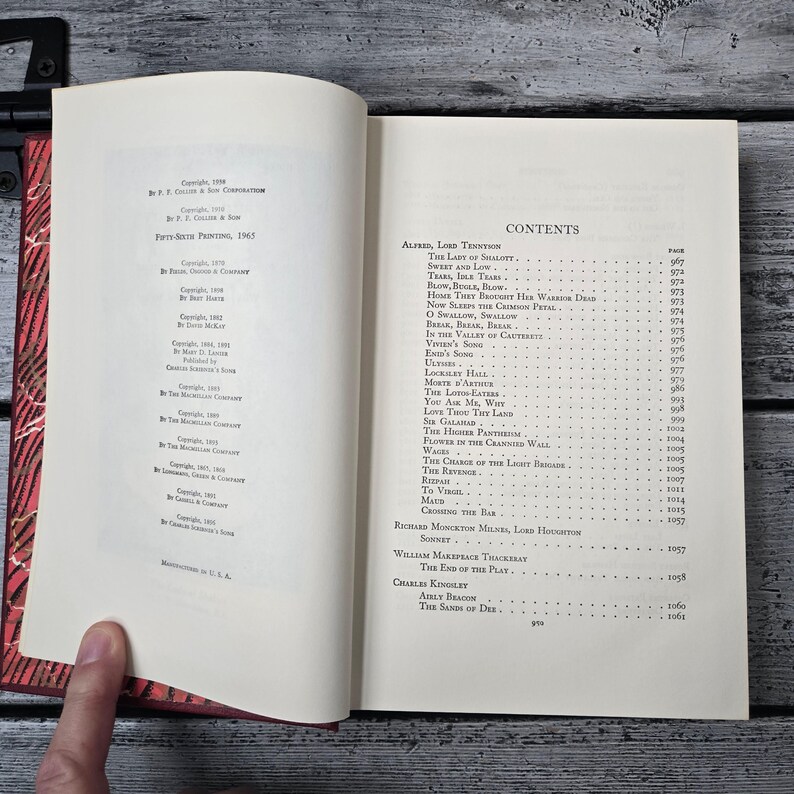 Whitman Book Harvard, Tennyson Book, Harvard Classics Book, English ...