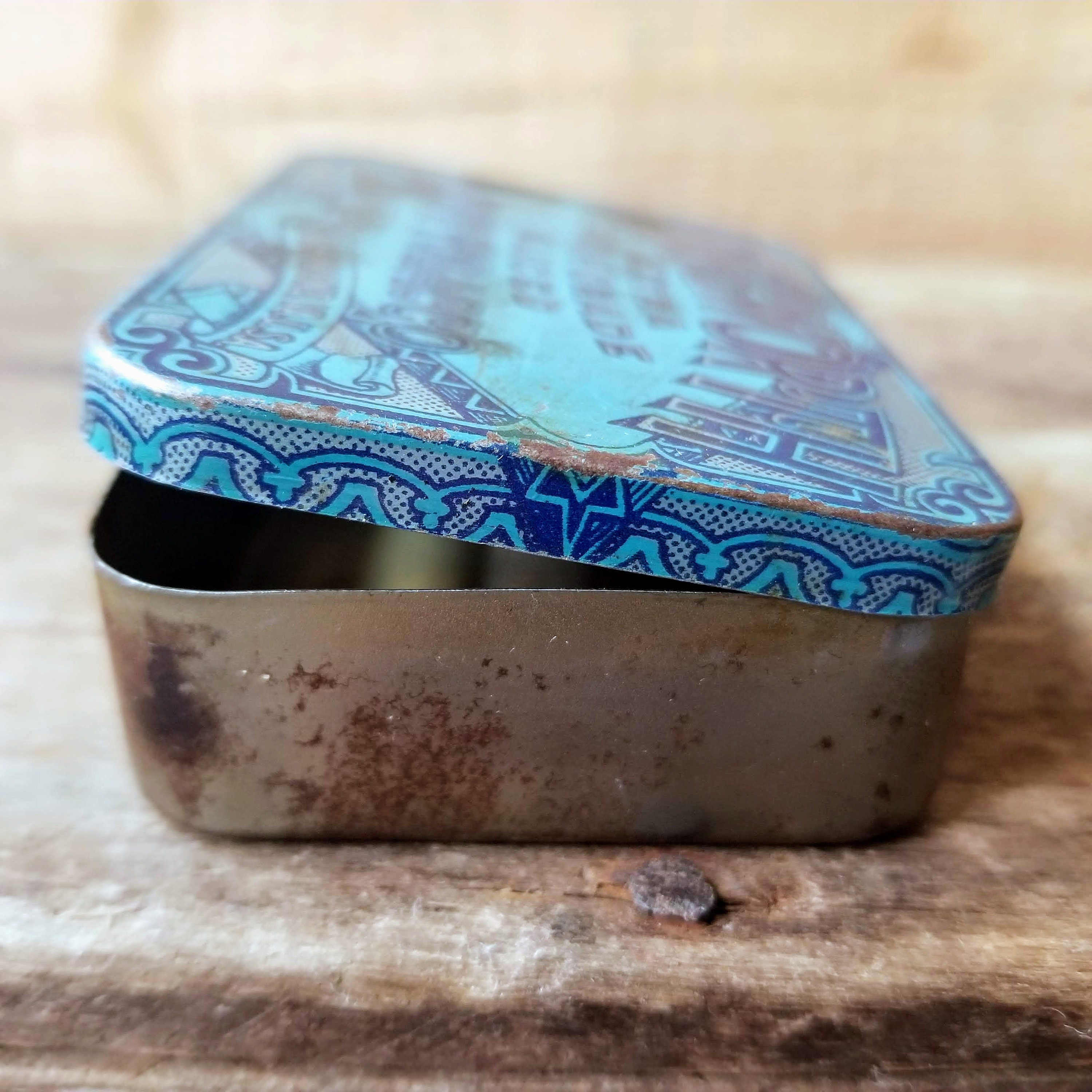 Edgeworth tobacco tin vintage blue tobacco tin small vintage | Etsy
