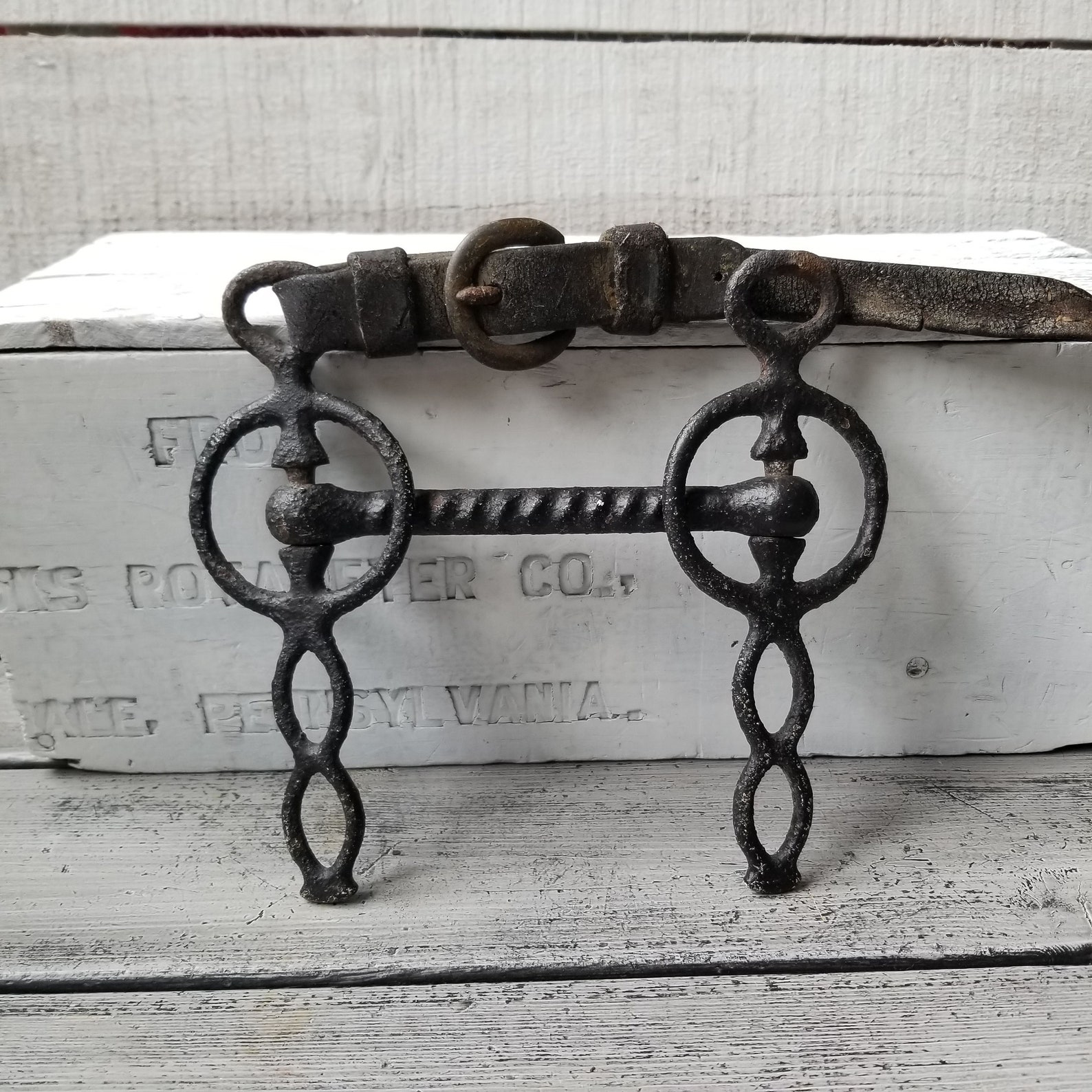 Horse Bit Rusty Vintage Cast Iron Horse Bit Rare Antique - Etsy