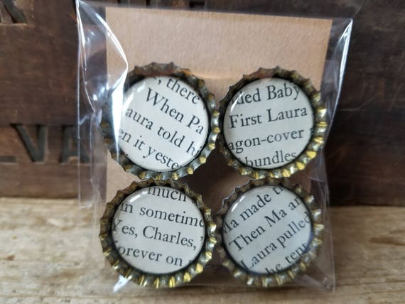 Book Page Magnets Book Lover Magnets Vintage Book Page - Etsy