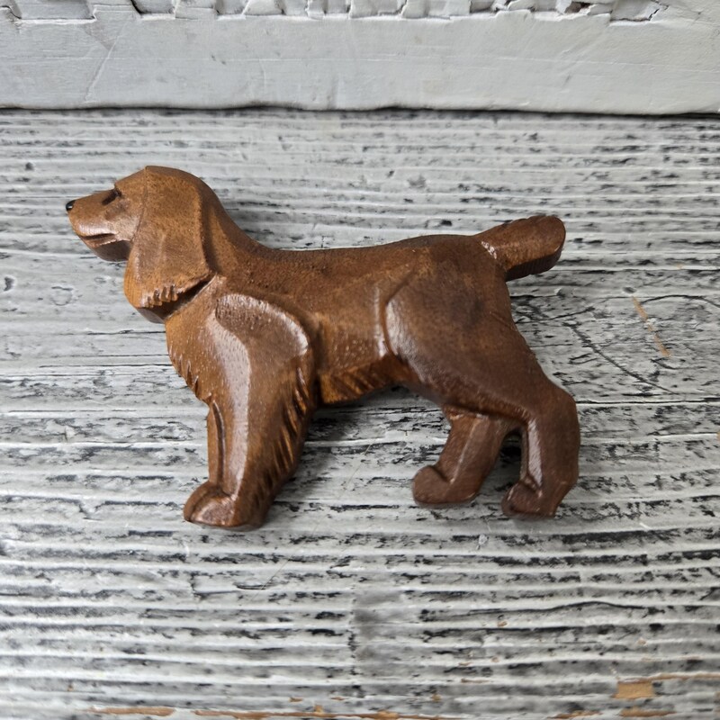 Vintage Wooden Dog Pin - Etsy