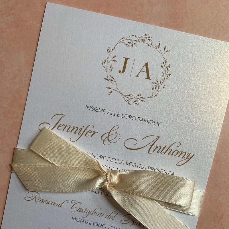 Gold Invitation - Etsy