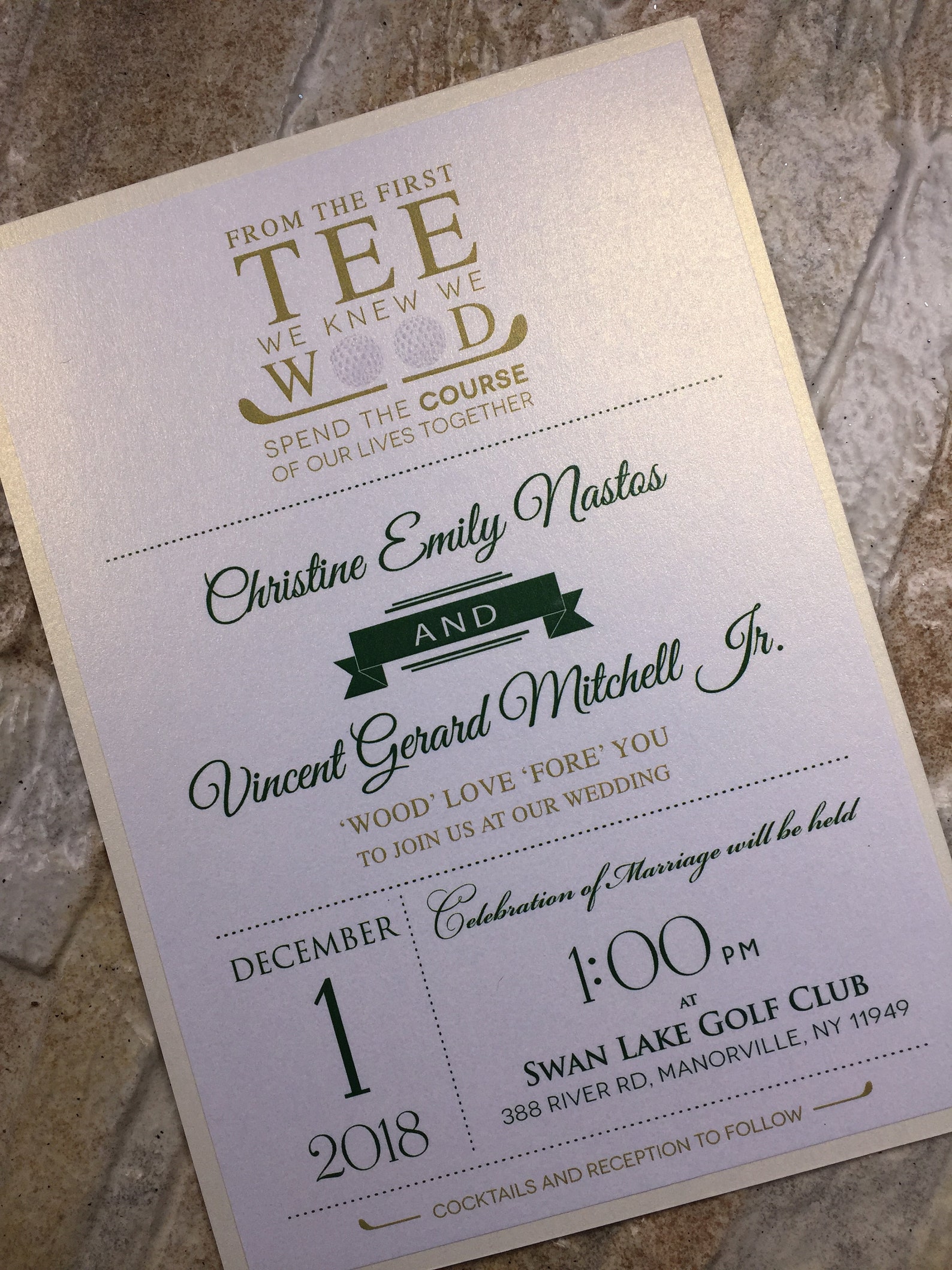 Golf Invitation Golf Wedding Invitation Golf Invitations | Etsy