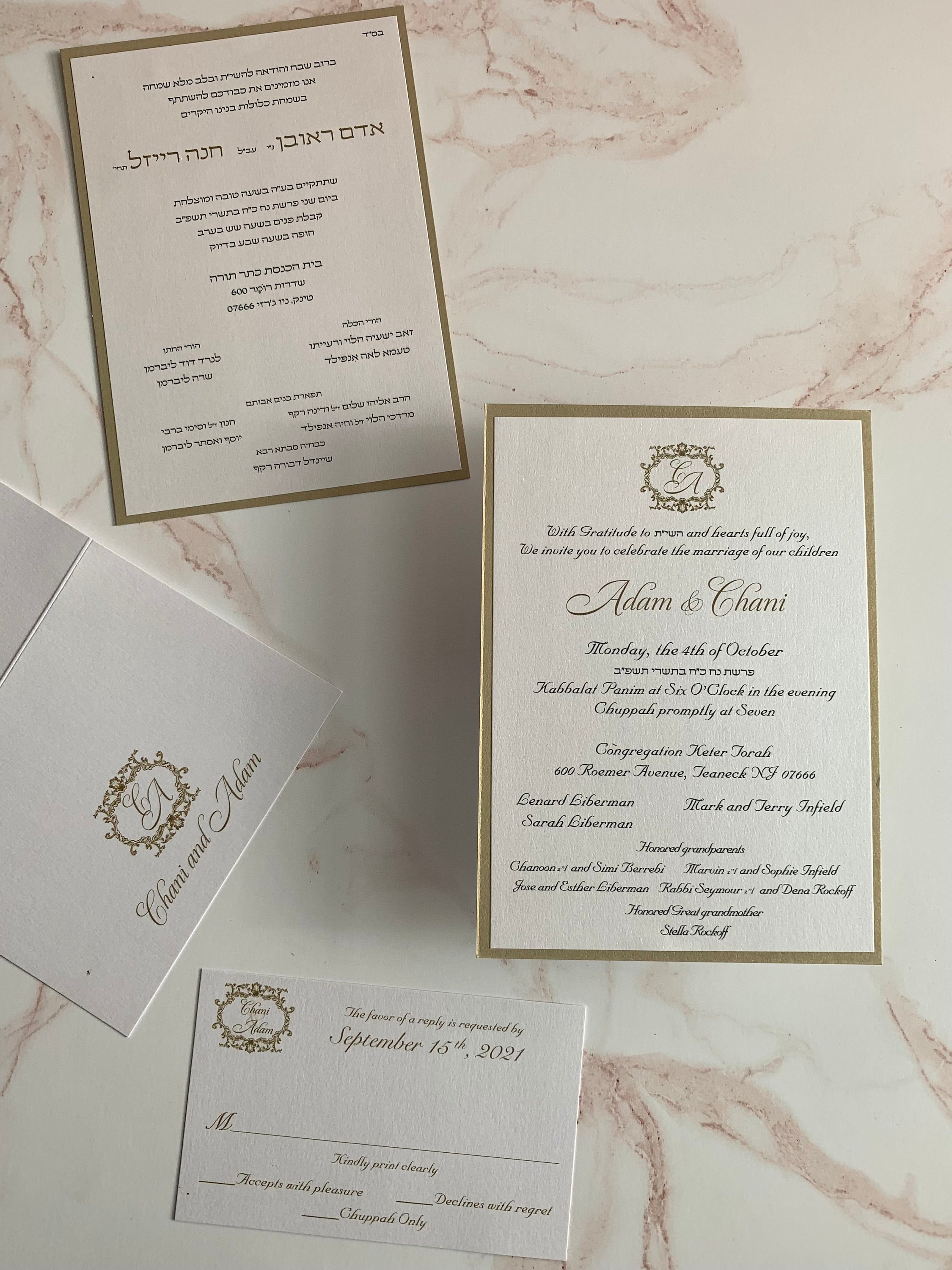 Bilingual Wedding Invitation Bilingual Invitations Bilingual - Etsy