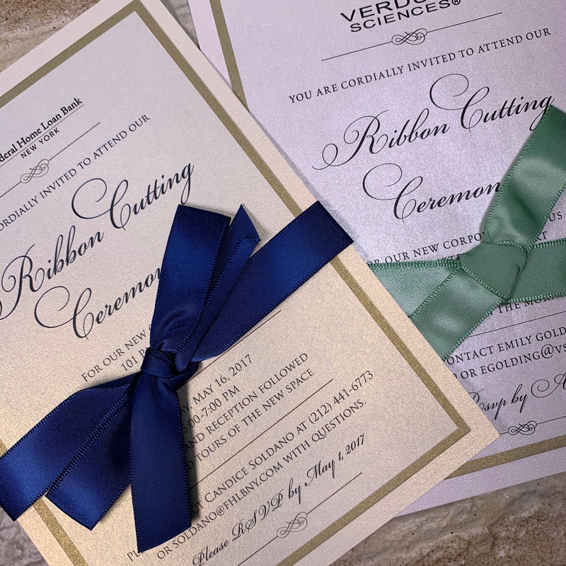 Ribbon Cutting Invitation - Etsy