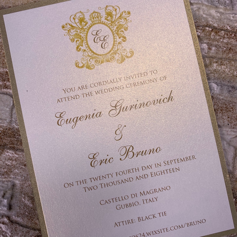 Royal Wedding Invitation Royal Invitation Royal Wedding - Etsy