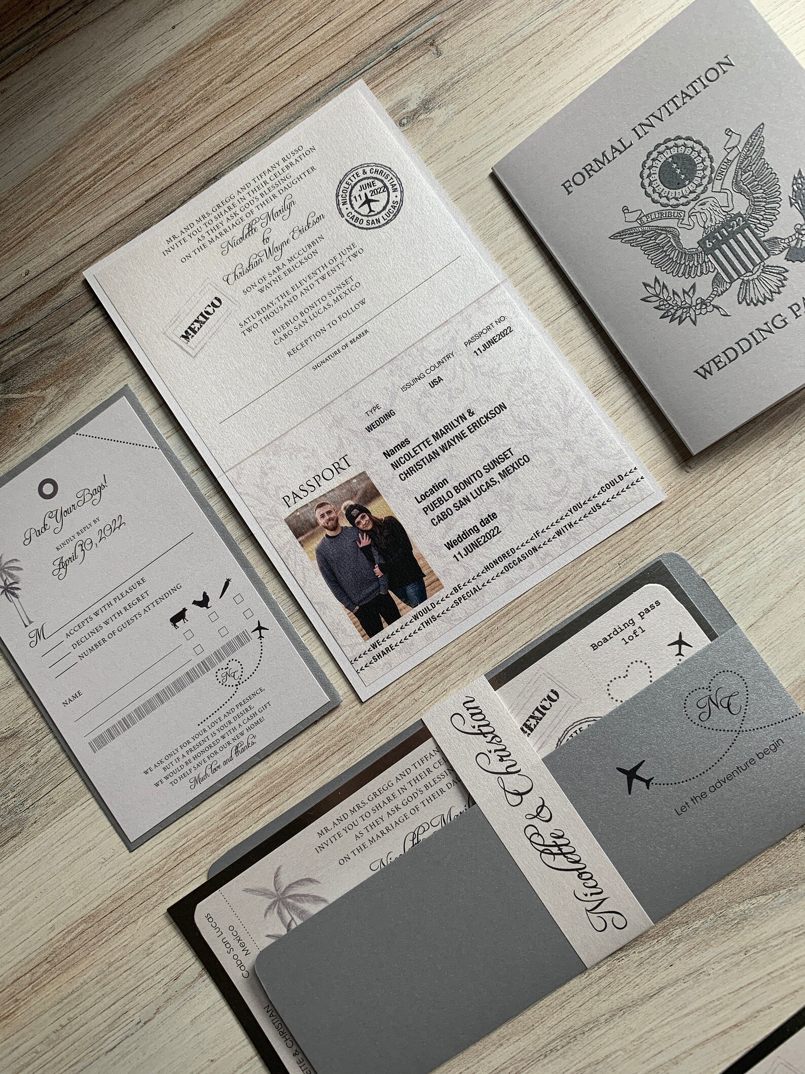 Airplane Ticket Invitations, Travel Invitation, Boarding Pass ...