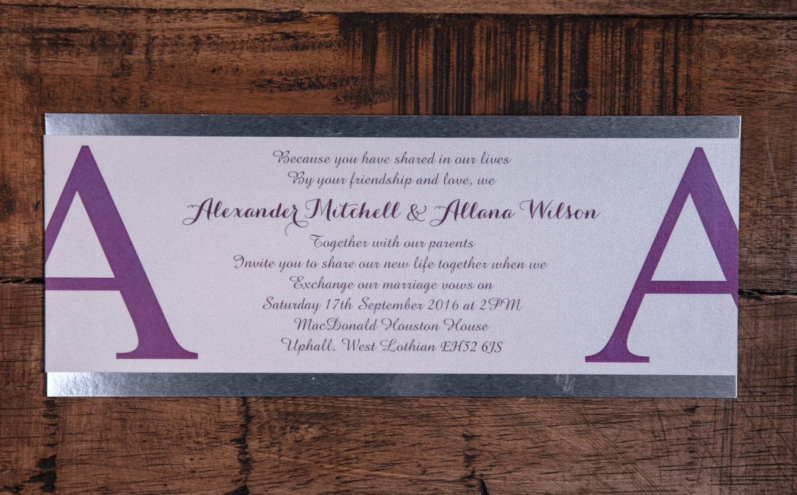 Initials Invitation Personalized Wedding Invitation Custom - Etsy