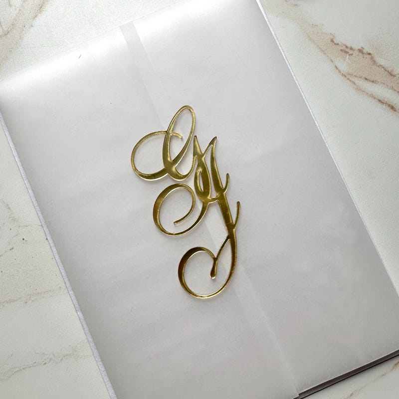 Acrylic Initials - Etsy
