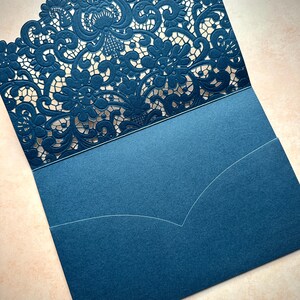 DIY Laser Cut Pocket Invitation, DIY Stationery With Pocket for ...