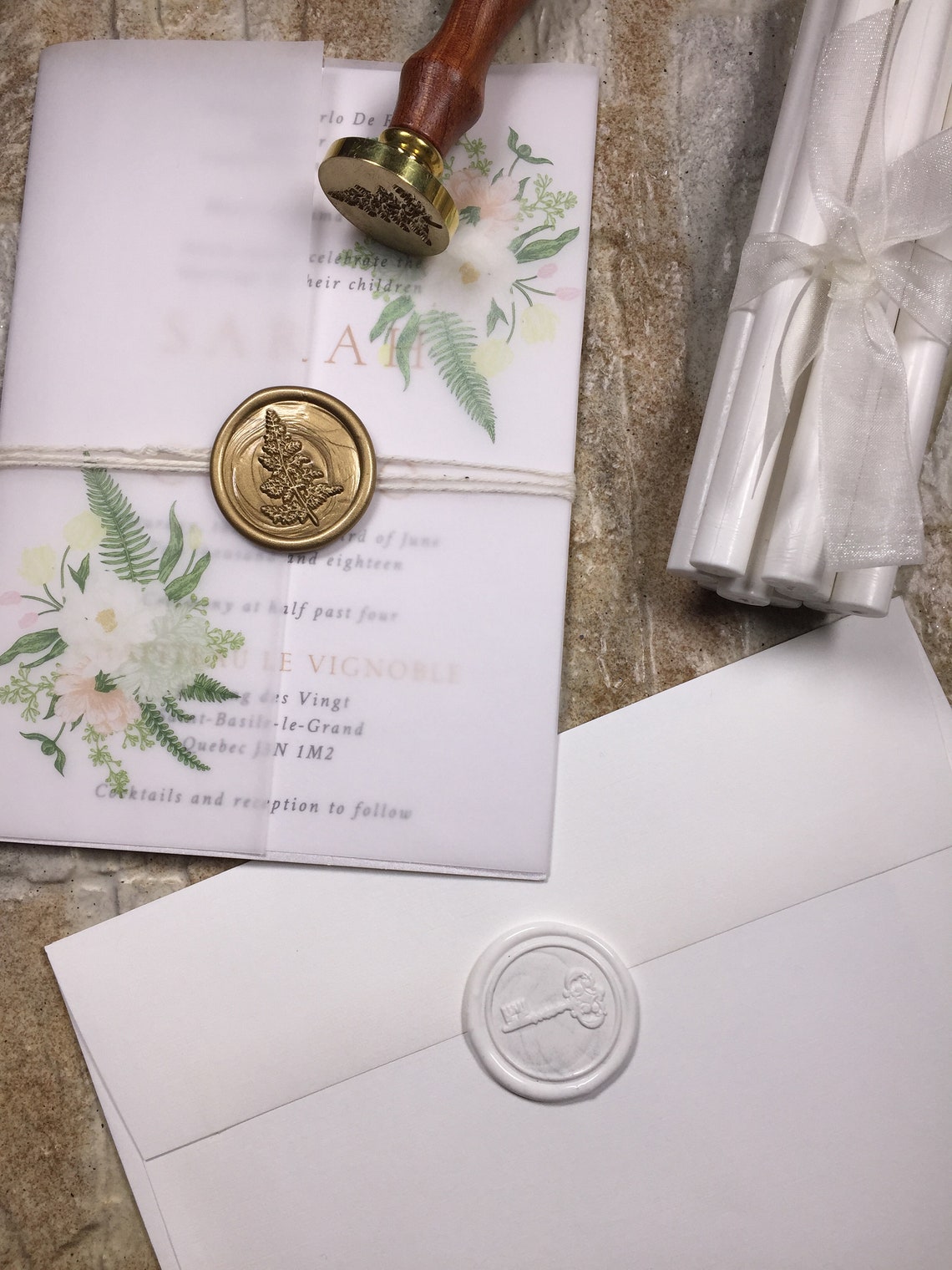 Wax Seal Wedding Invitation Wax Seal Invitations Wax Seal - Etsy