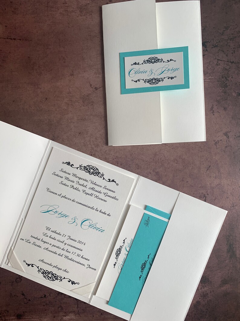 Bilingual Wedding Invitation Multi Cultural Invitation Two - Etsy