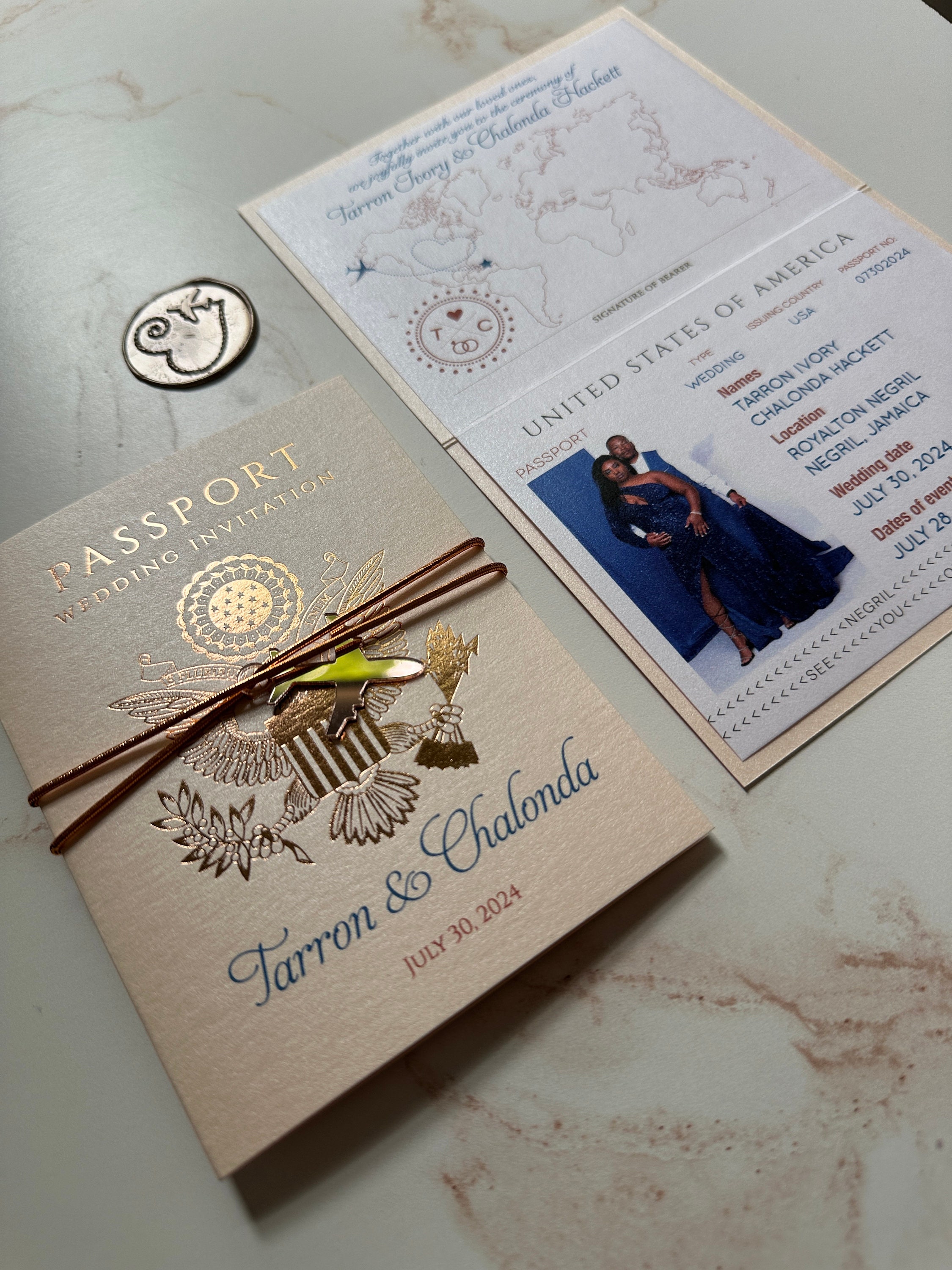 Blush Passport With Rose Gold Foil, Blush Passport and Rose Gold ...
