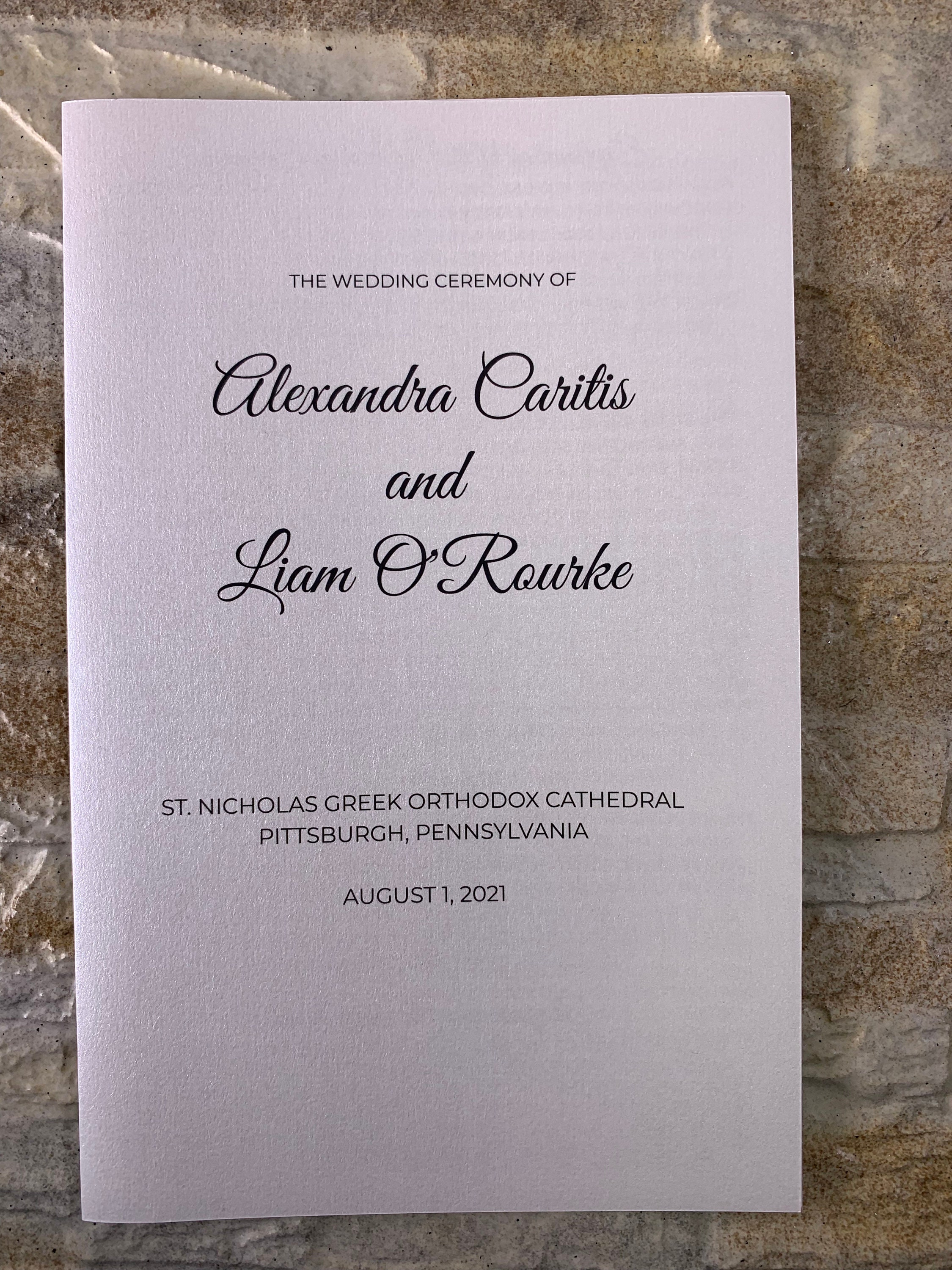 Greek wedding program Greek program Greek wedding ceremony | Etsy