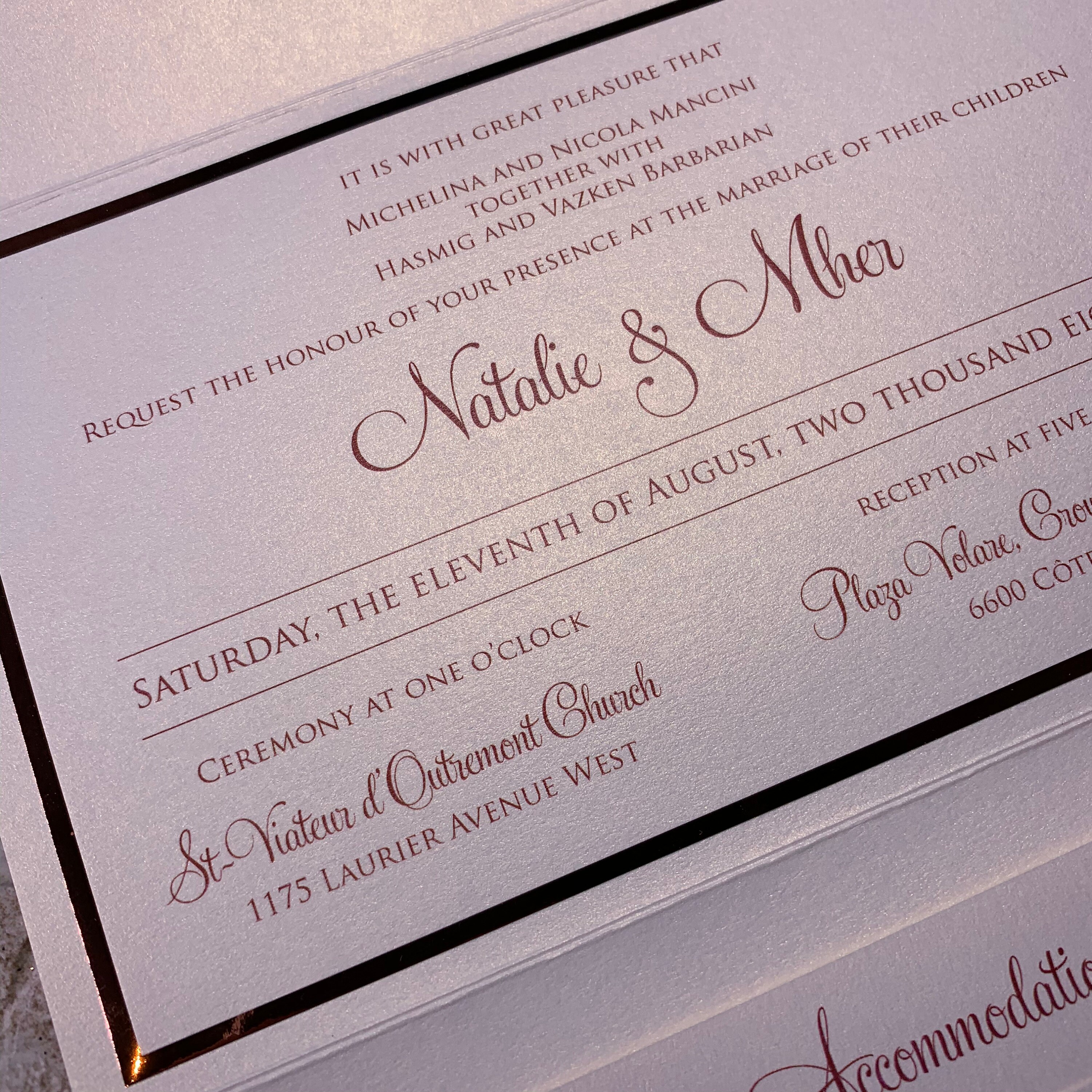 Lebanese Wedding Invitations