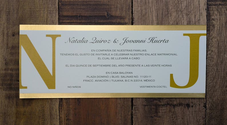 Initials Invitation Personalized Wedding Invitation Custom | Etsy