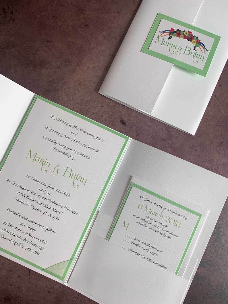 Bilingual Wedding Invitation Multi Cultural Invitation Two - Etsy