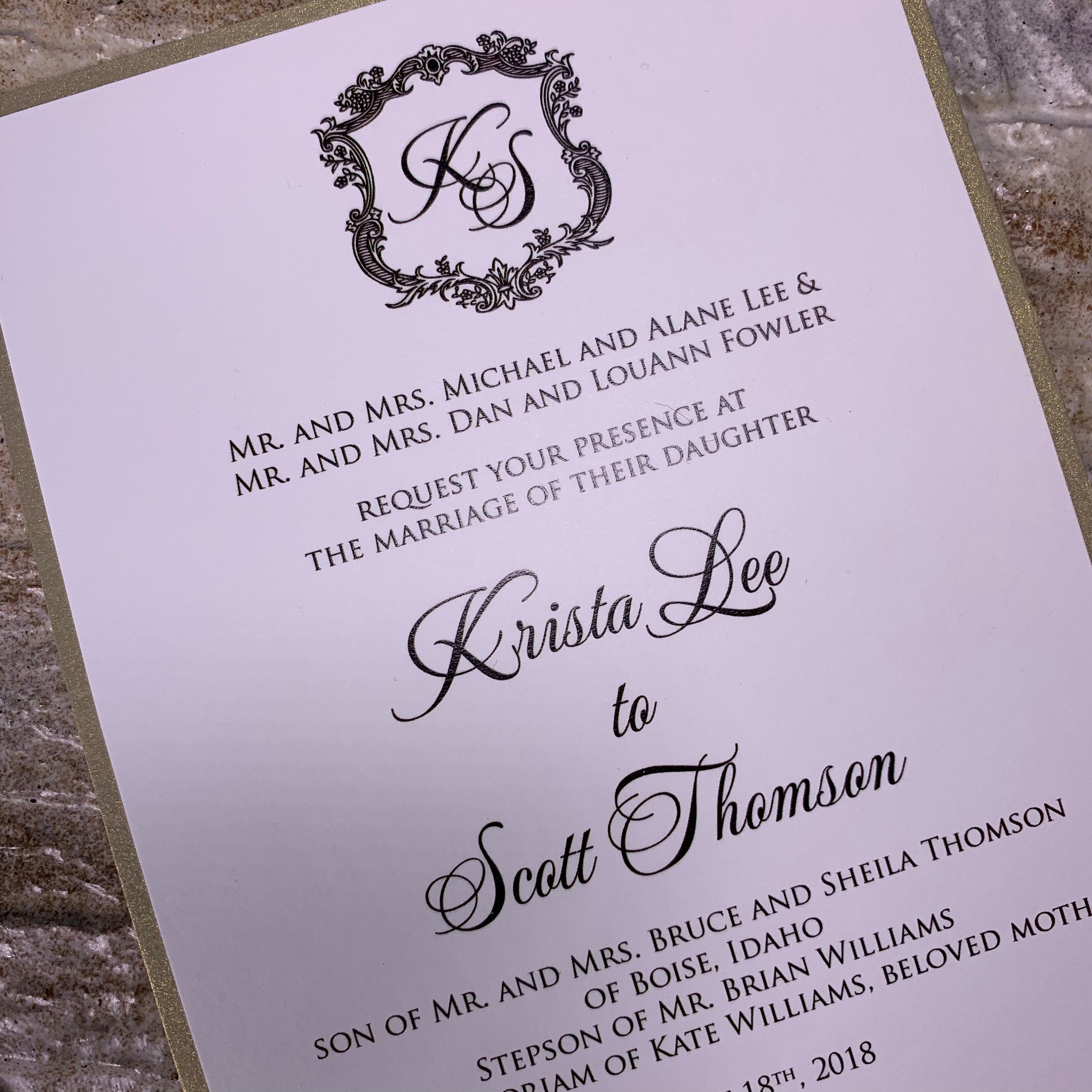 Invitación de boda real Invitación real Invitaciones de boda | Etsy