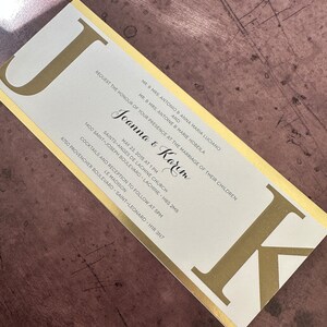 Initials Invitation, Personalized Wedding Invitation, Custom ...