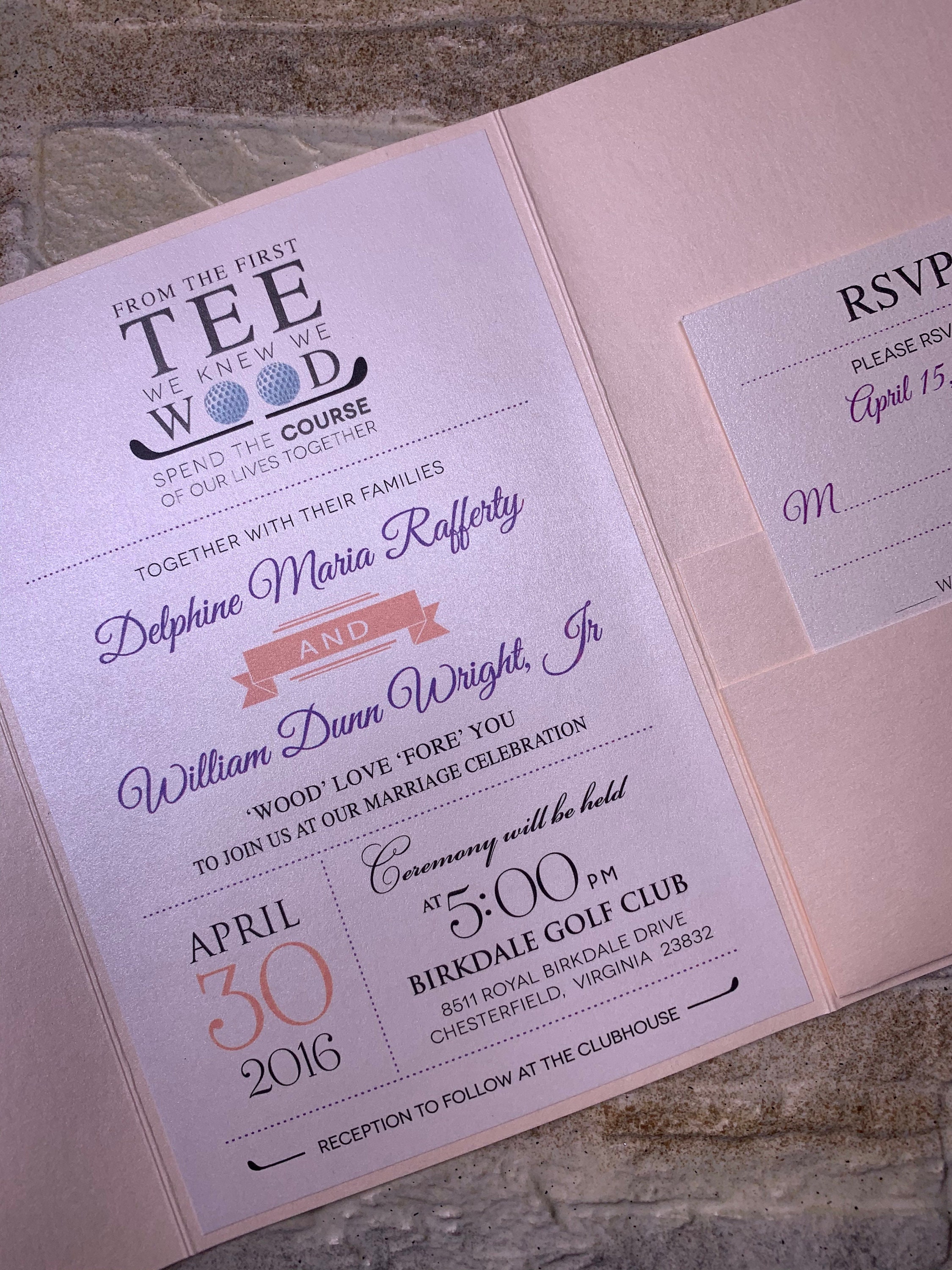 Golf Invitation Golf Wedding Invitation Golf Invitations | Etsy