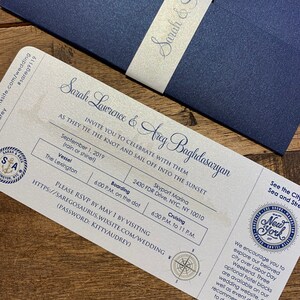 New York Travel Invitation, New York Boarding Pass Invitation, Birthday ...