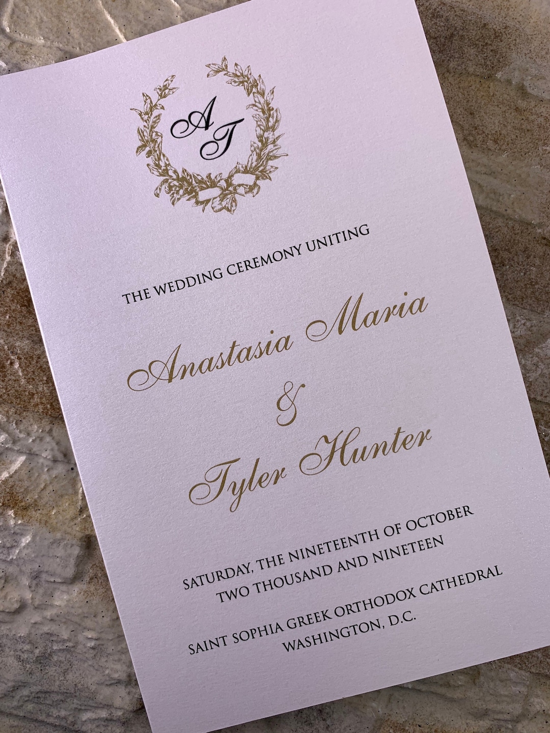 Greek Wedding Program, Greek Program, Greek Wedding Ceremony Program ...