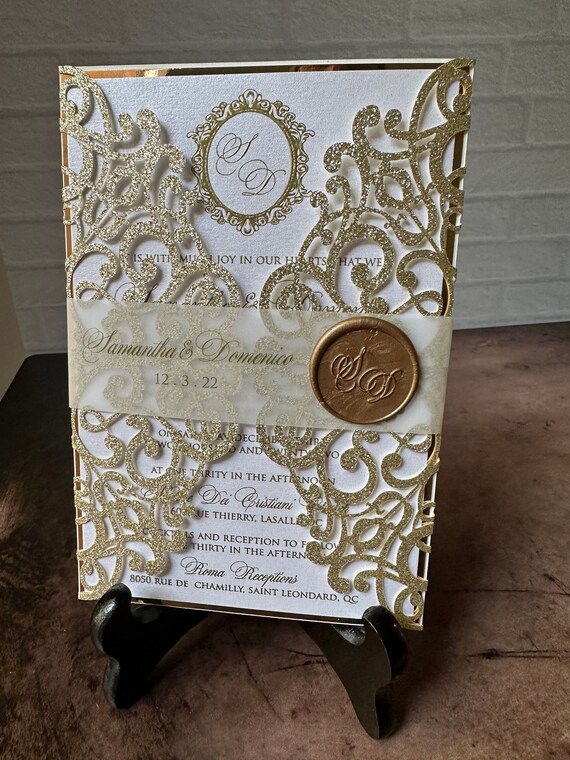 Gold Laser Cut Paper