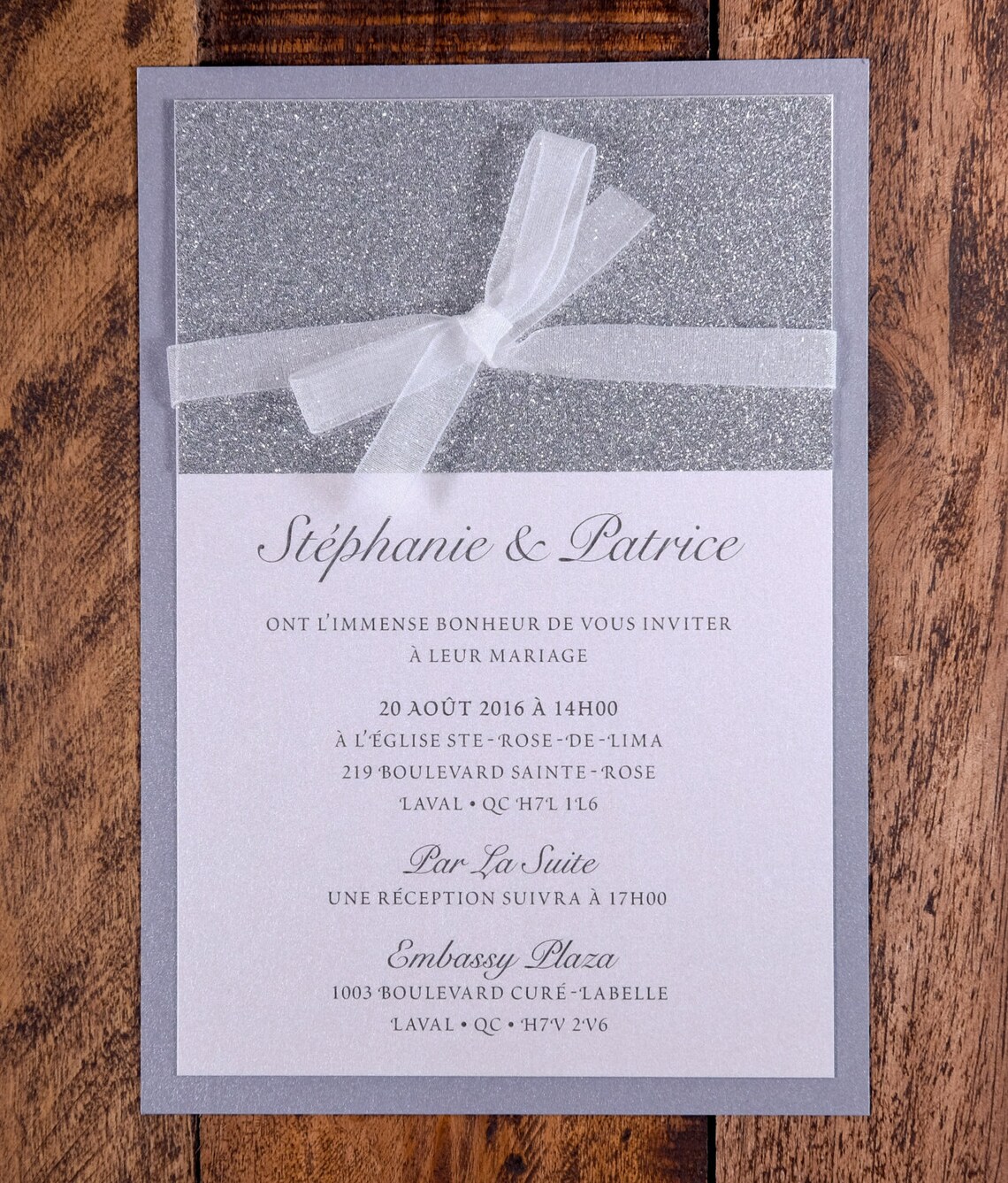 Silver Glitter Invitation Silver Wedding Invitation Sparkly - Etsy
