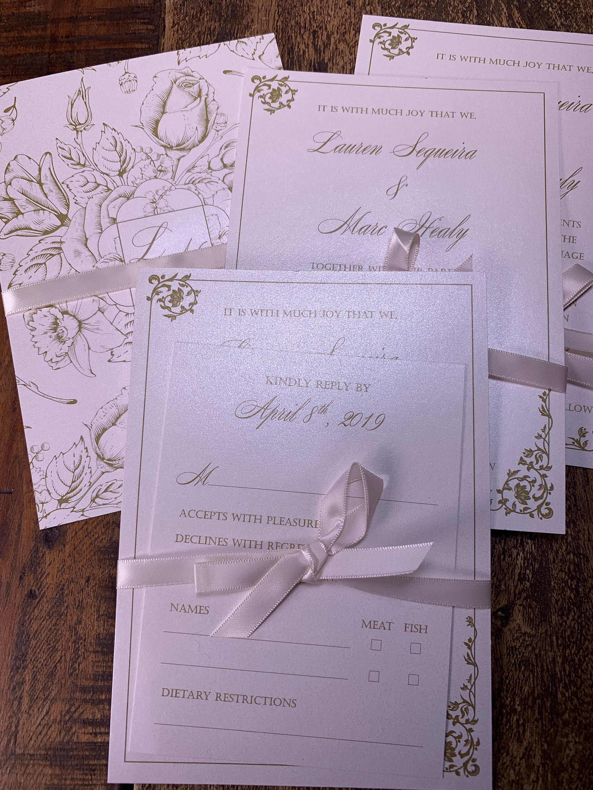 Classy invitation Wedding Invitations Basic Wedding | Etsy